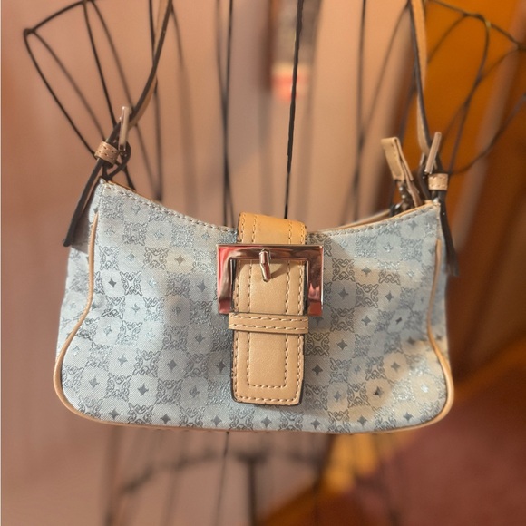 villager | Bags | Vintage Villager Stylish Blue And Beige Womens Bag ...